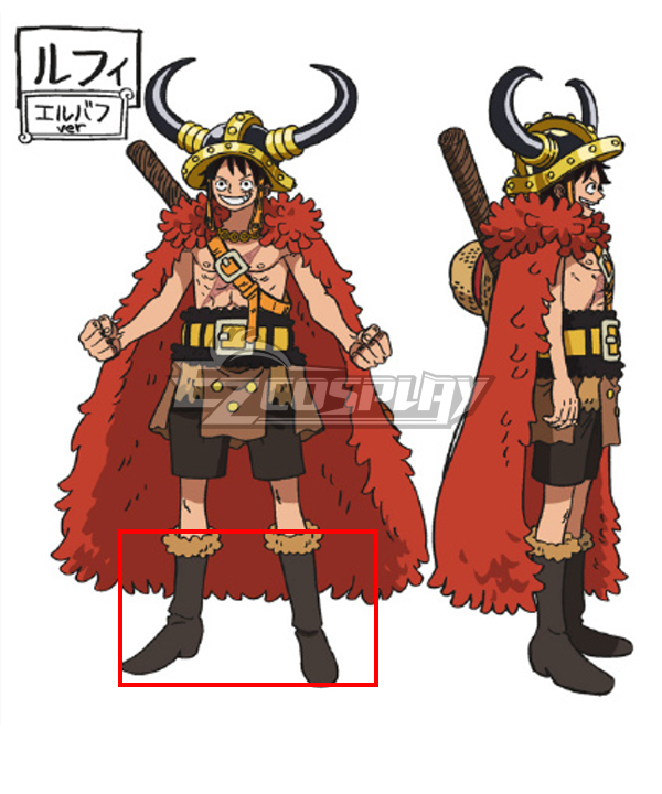 One Piece Monkey D. Luffy Elbaph Elbaf Cosplay Costume