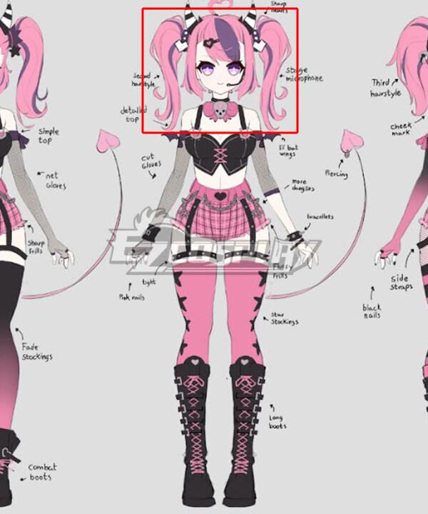 Virtual YouTuber NIJISANJI Noctxy Uki VioletaNew Outfit Cosplay Costume