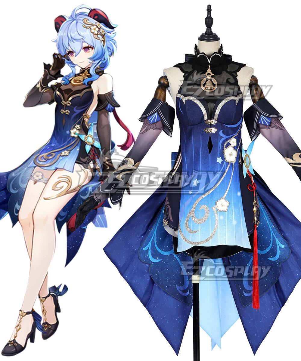 Genshin Impact Twilight Blossom Ganyu Cosplay Costume