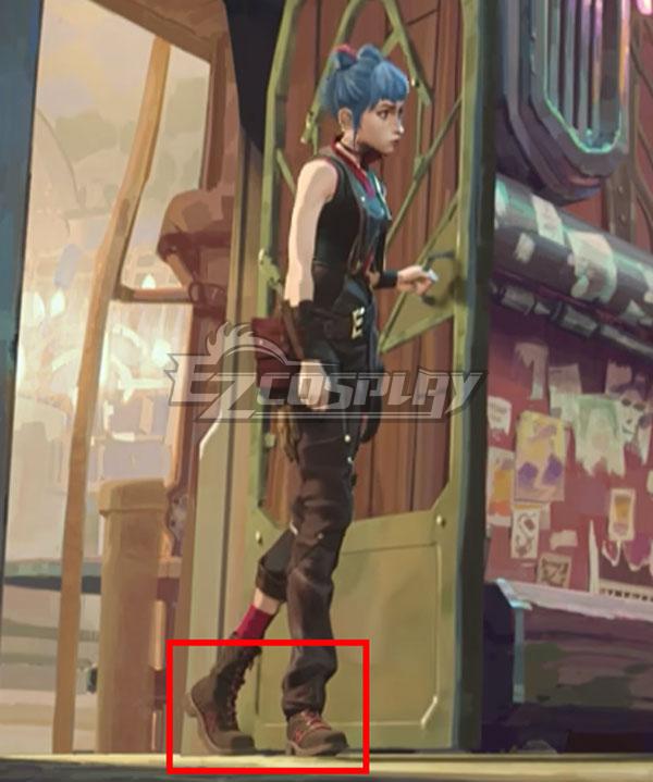 Arcane Season 2 League of Legends LOL Jinx Loose Hair Blue Cosplay Wig