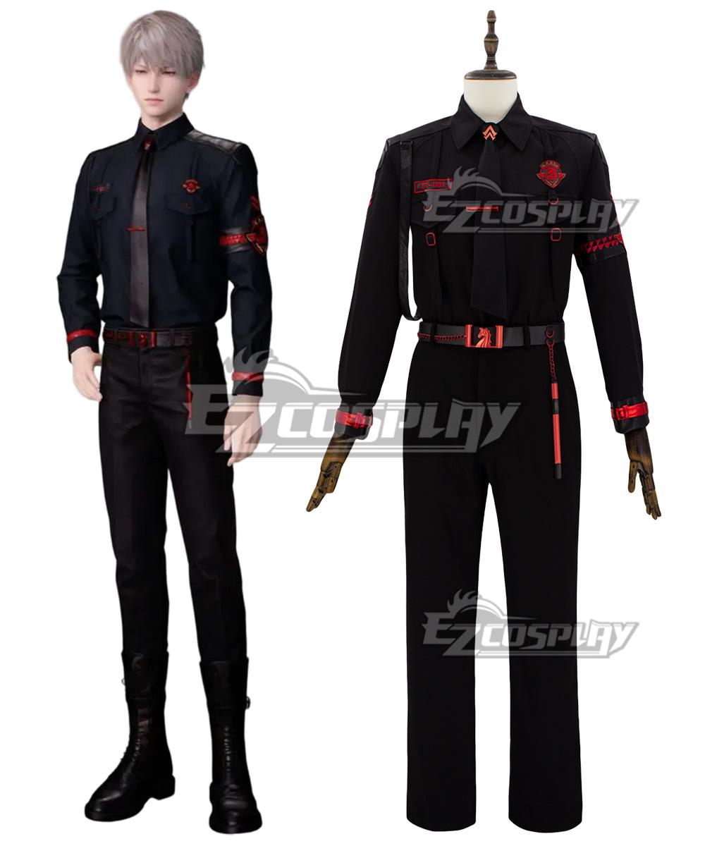 Love and DeepSpace Xavier Evol SWAT Unicorn Black Cosplay Costume