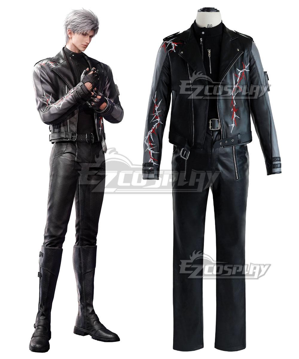 Love And Deepspace Sylus Black Jaket Obsidian Judgment Cosplay Costume