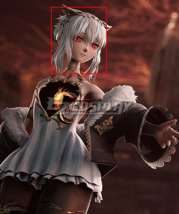 Code Vein II Lou White Cosplay Wig