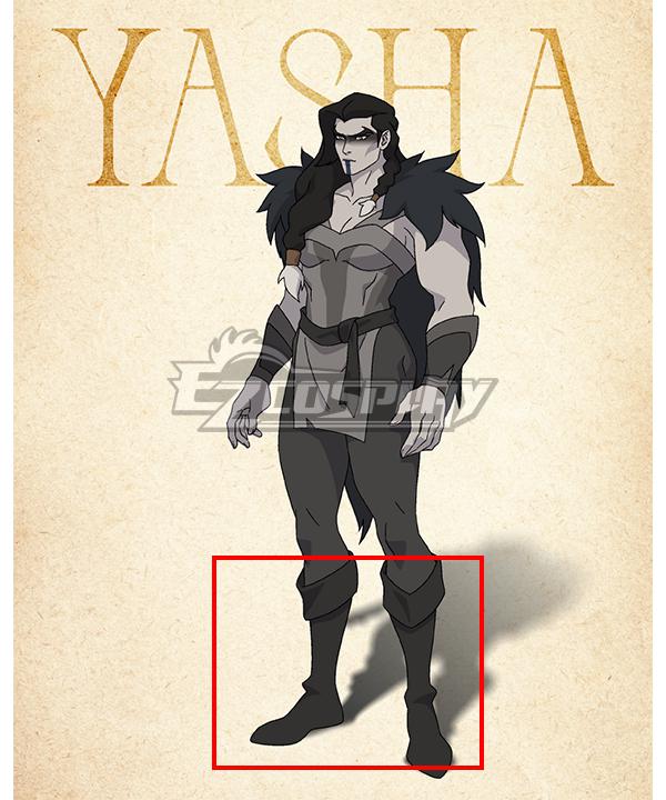Critical Role The Mighty Nein Yasha Nydoorin Black Shoes Cosplay Boots