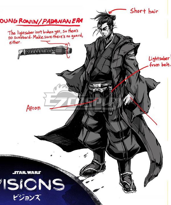 Star Wars: Visions Ronin Black Cosplay Costume