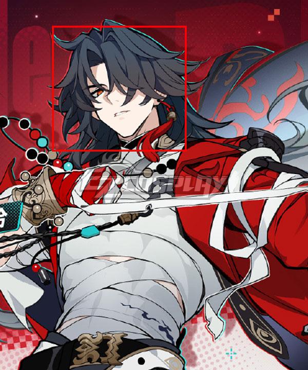 Honkai: Star Rail Blade Aha Black Cosplay Wig
