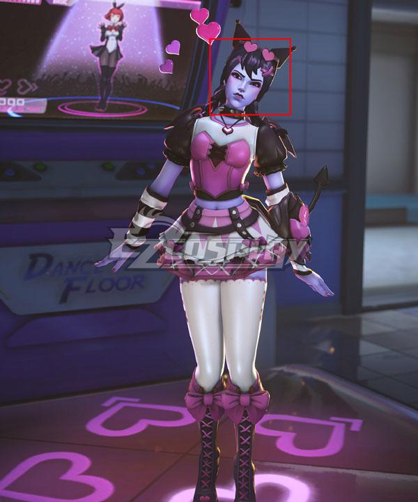 Overwatch 2 OW2 X Hello Kitty Widowmaker Purple Cosplay Wig