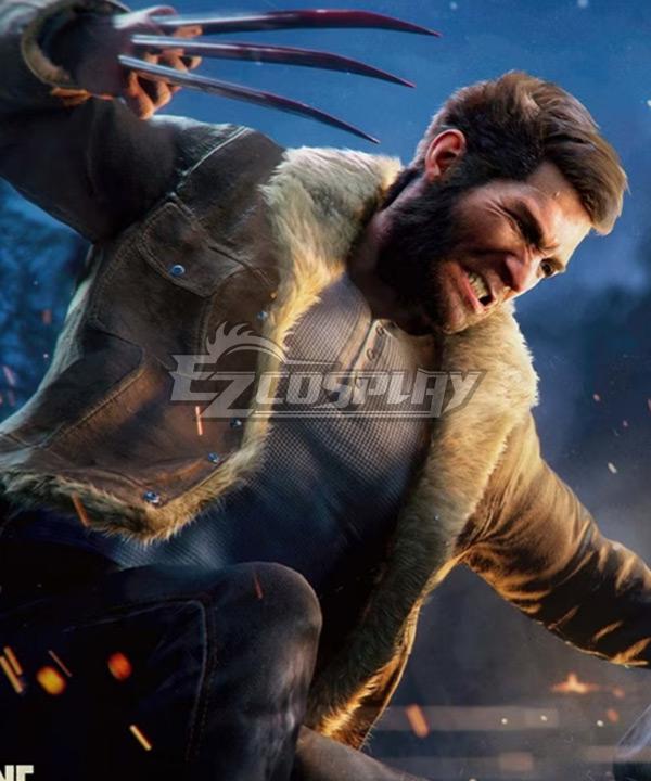 PS5 2026 Marvel Wolverine Logan Howlett Brown Cosplay Costume