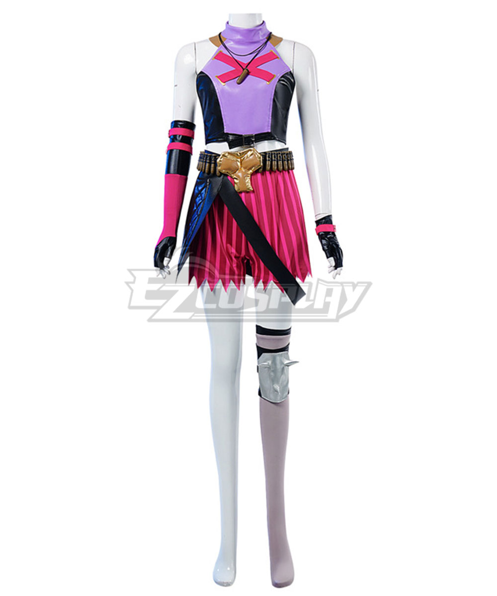 Arcane League of Legends LOL Jinx Purple Suit Cosplay Costume
