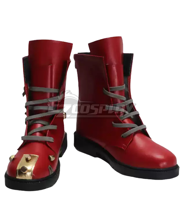 Arcane Season 2 League of Legends LOL Black Vi Red Cosplay Shoes