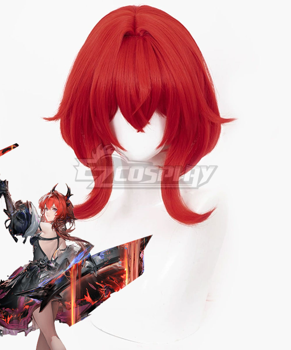 Arknights: Endfield Laevatain Red Cosplay Wig