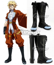 Final Fantasy XV Crowe Altius Black Shoes Cosplay Boots