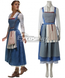 Disney Beauty and The Beast Movie 2017 Belle Cosplay Costume