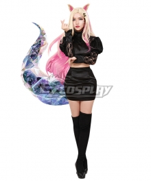 League Of Legends LOL 2020 KDA K/DA Ahri Golden Pink Cosplay Wig - Wig ...