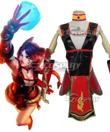 League of Legends the Nine-Tailed Fox Foxfire Ahri Cosplay Costume