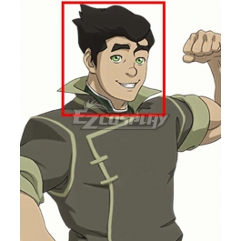 Avatar The Legend of Korra Bolin Black Cosplay Wig