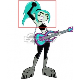 Danny Phantom Ember McLain Blue Green Cosplay Wig