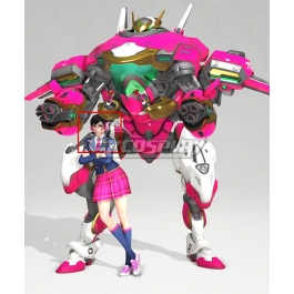 Overwatch D.Va School Uniform Black Cosplay Wig