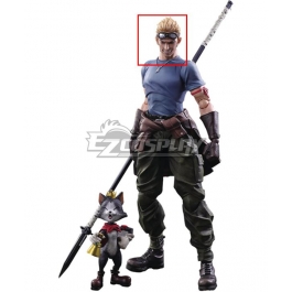 Final Fantasy VII Cid Highwind Golden Cosplay Wig