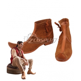 Disney 2019 Movie Aladdin Aladdin Brown Cosplay Shoes