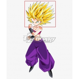 Dragon Ball Super Caulifla Super Saiyan Golden Cosplay Wig