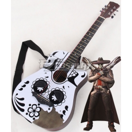 Overwatch OW Reaper Gabriel Reyes Mariachi Guitar Cosplay Weapon Prop