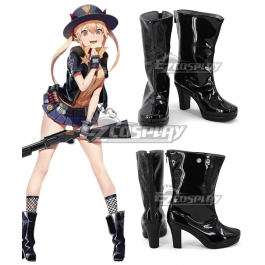 Girls Frontline M870 WinchesterModel Black Shoes Cosplay Boots
