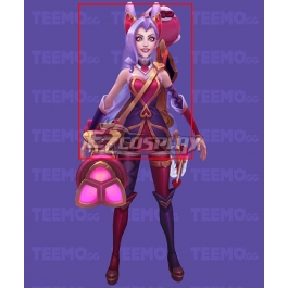 League of Legends LOL Heartseeker Jinx Purple Cosplay Wig