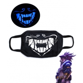 League Of Legends LOL KDA K/DA Akali Fluorescence Mask Luminous Mask ...