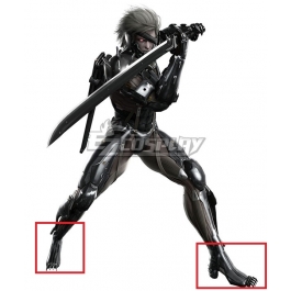 Metal Gear Rising: Revengeance Raiden Black Cosplay Shoes
