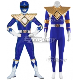 Mighty Morphin Power Rangers Armored Blue Ranger Cosplay Costume