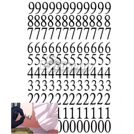 Plunderer Number Tattoo Stickers Cosplay Accessory Prop