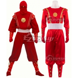 Power Rangers Red Ninjetti Ranger Cosplay Costume