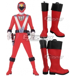 Power Rangers RPM Ranger Operator Series Red Red Shoes Cosplay Boots