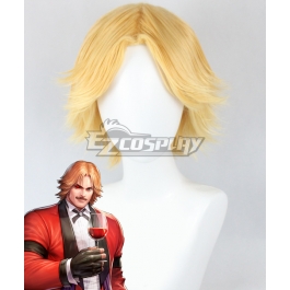The King of Fighters Rugal Bernstein Golden Cosplay Wig