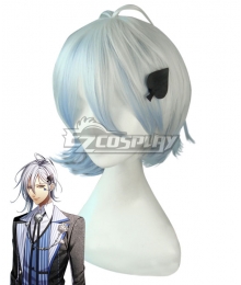 Sailor Moon Luna Human Black Blue Cosplay Wig