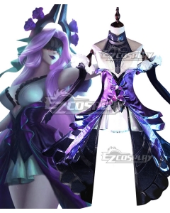 League Of Legends LOL Withered Rose Syndra Purple Cosplay Wig