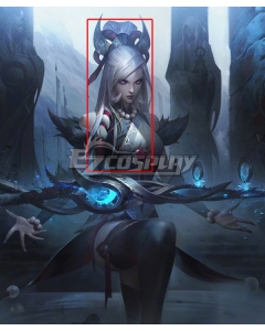 League of Legends LOL Caitlyn Snow Moon Cosplay Costume