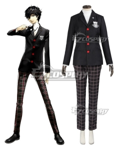 Persona 5 Joker Protagonist Akira Kurusu Ren Amamiya Black Cosplay Wig