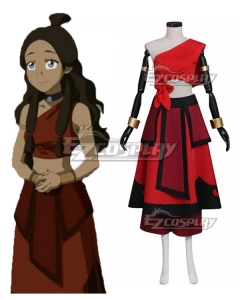 Avatar: The Last Airbender Katara Red Cosplay Costume