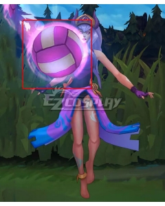 League of Legends LOL Pool Party Syndra Purple Cosplay Wig