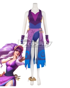 League of Legends LOL Pool Party Syndra Purple Cosplay Wig