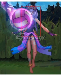 League of Legends LOL Pool Party Syndra Purple Cosplay Wig
