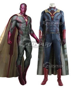 Marvel 2018 Avengers: Infinity War Vision Cosplay Costume