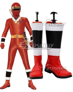 Power Rangers Ninja Sentai Kakuranger NinjaRed Cosplay Costume