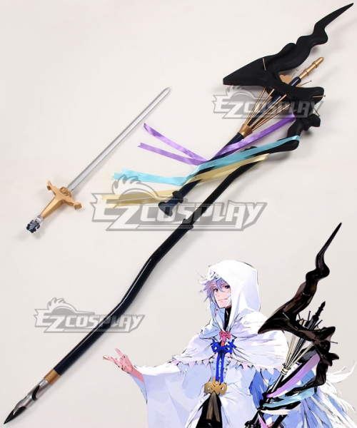 Fate Grand Order Caster Merlin Staves Cosplay Weapon Prop