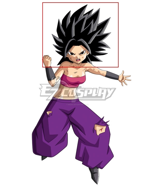 Dragon Ball Super Caulifla Black Cosplay Wig
