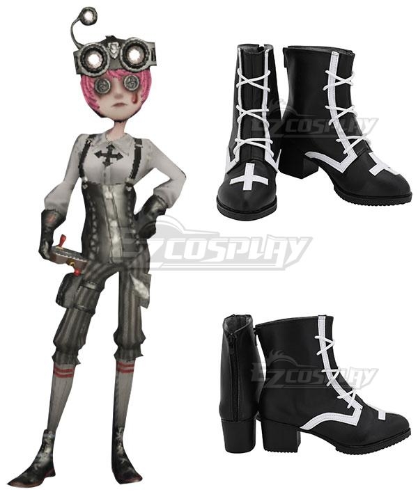Identity V Mechanic Tracy Reznik Gothic Black Cosplay Shoes