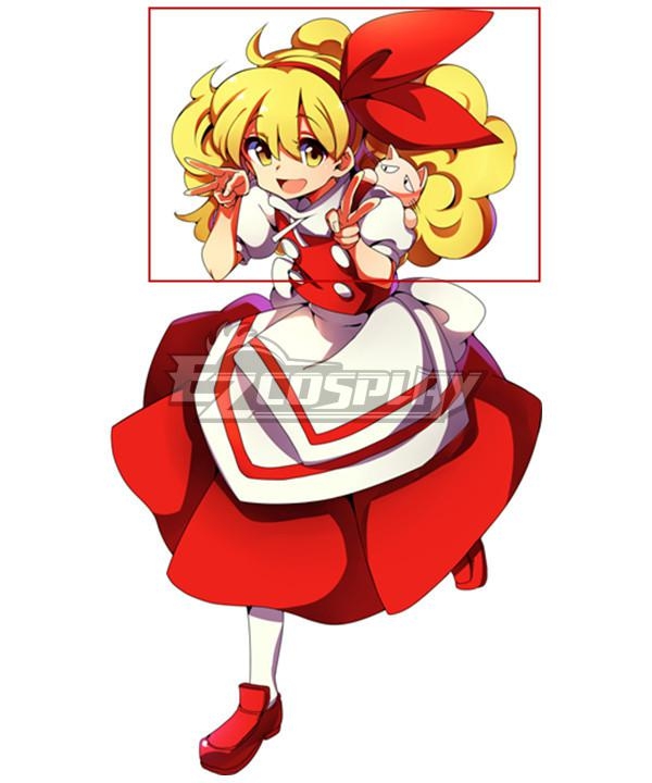 Touhou Project Sokrates Golden Cosplay Wig