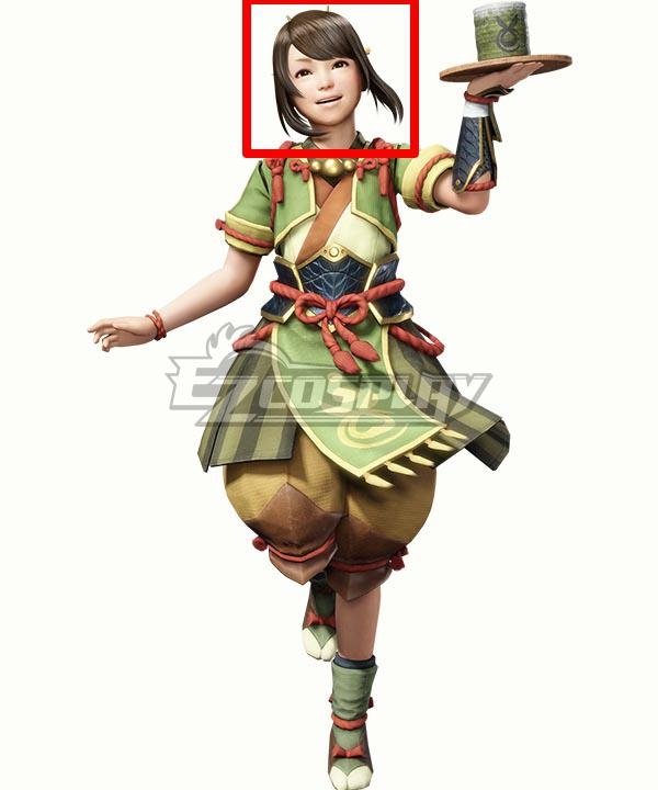 Monster Hunter Rise The Chef Yomogi Halloween Brown Cosplay Wig
